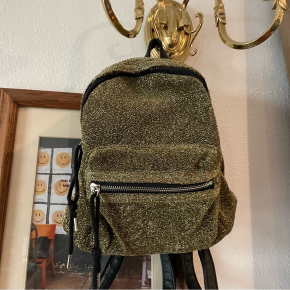 wild fable | Bags | Wild Fable Sparkly Gold Mini Backpack | Poshmark